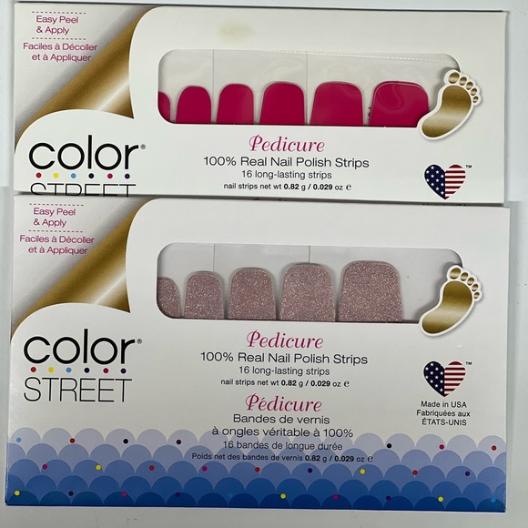 Color Street | Makeup | Color Street Nail Strips Pedi Bundle | Poshmark